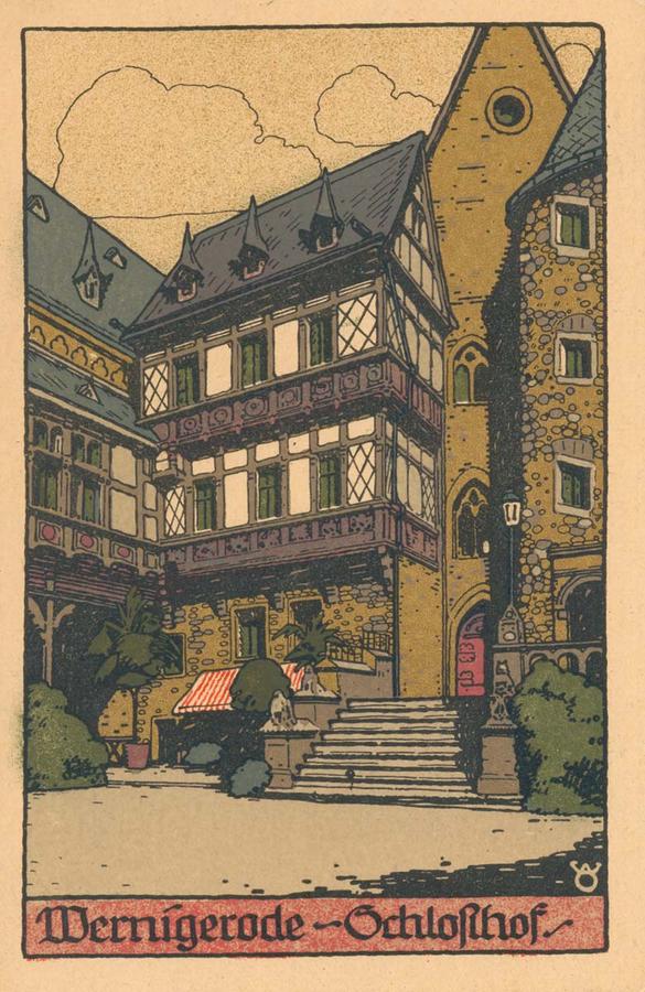 Historische Postkarten / Stadt Wernigerode