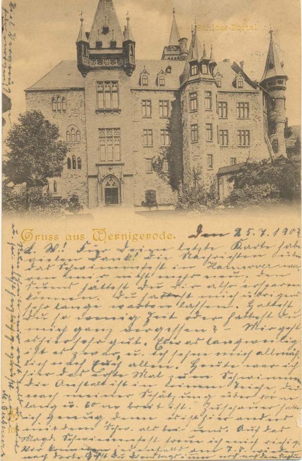 Historische Postkarten / Stadt Wernigerode