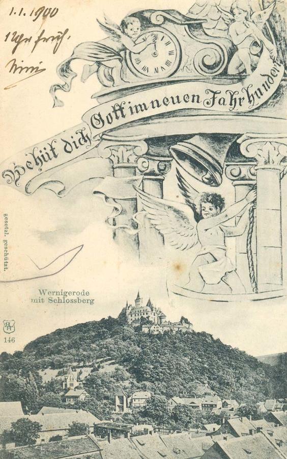 Historische Postkarten / Stadt Wernigerode